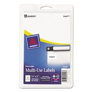 Avery Removable Multi-Use Labels, Inkjet/Laser Printers, 1" dia, White ...