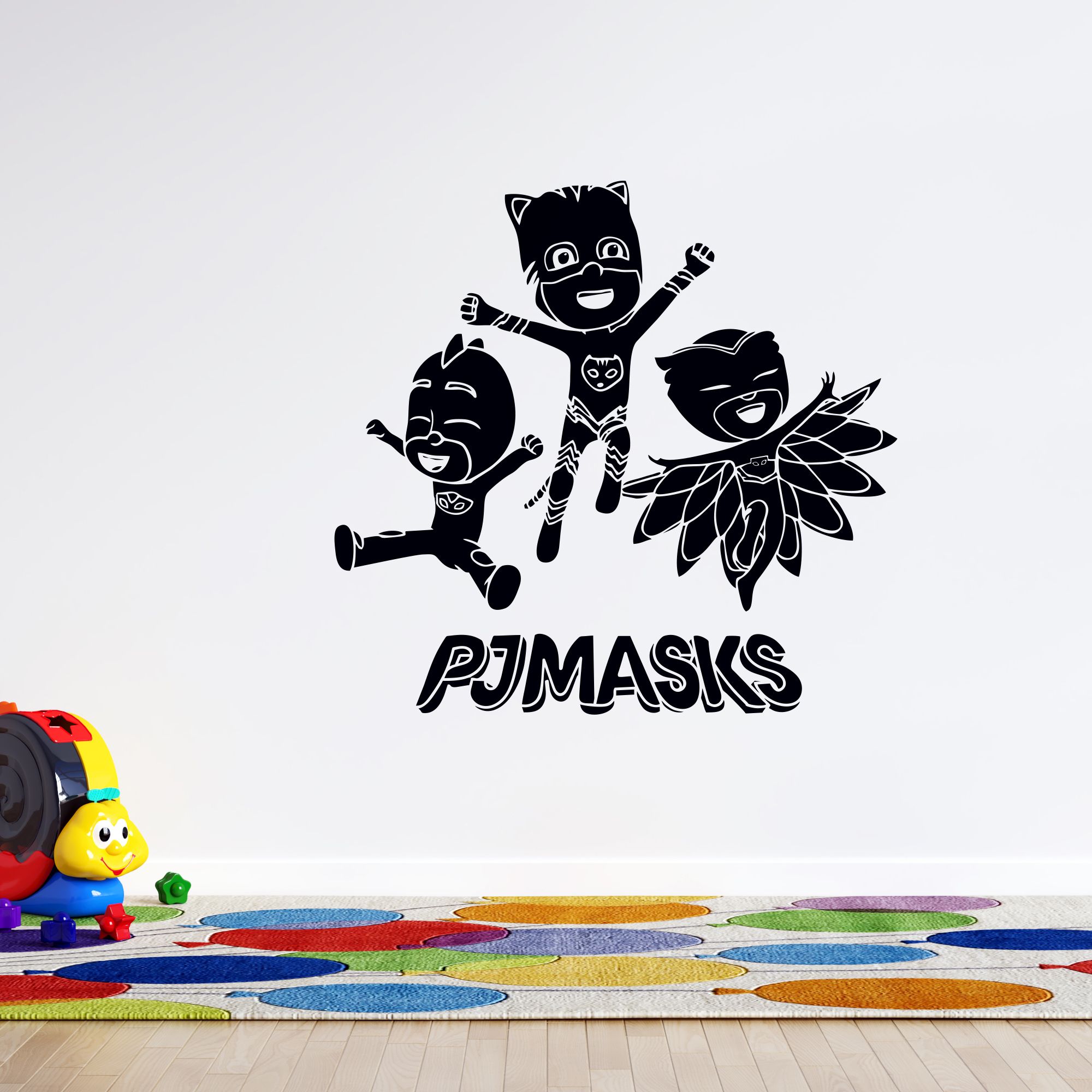 Removable PJ Masks Owlette Catboy And Gekko Wall Decal - 20" x 20 ...