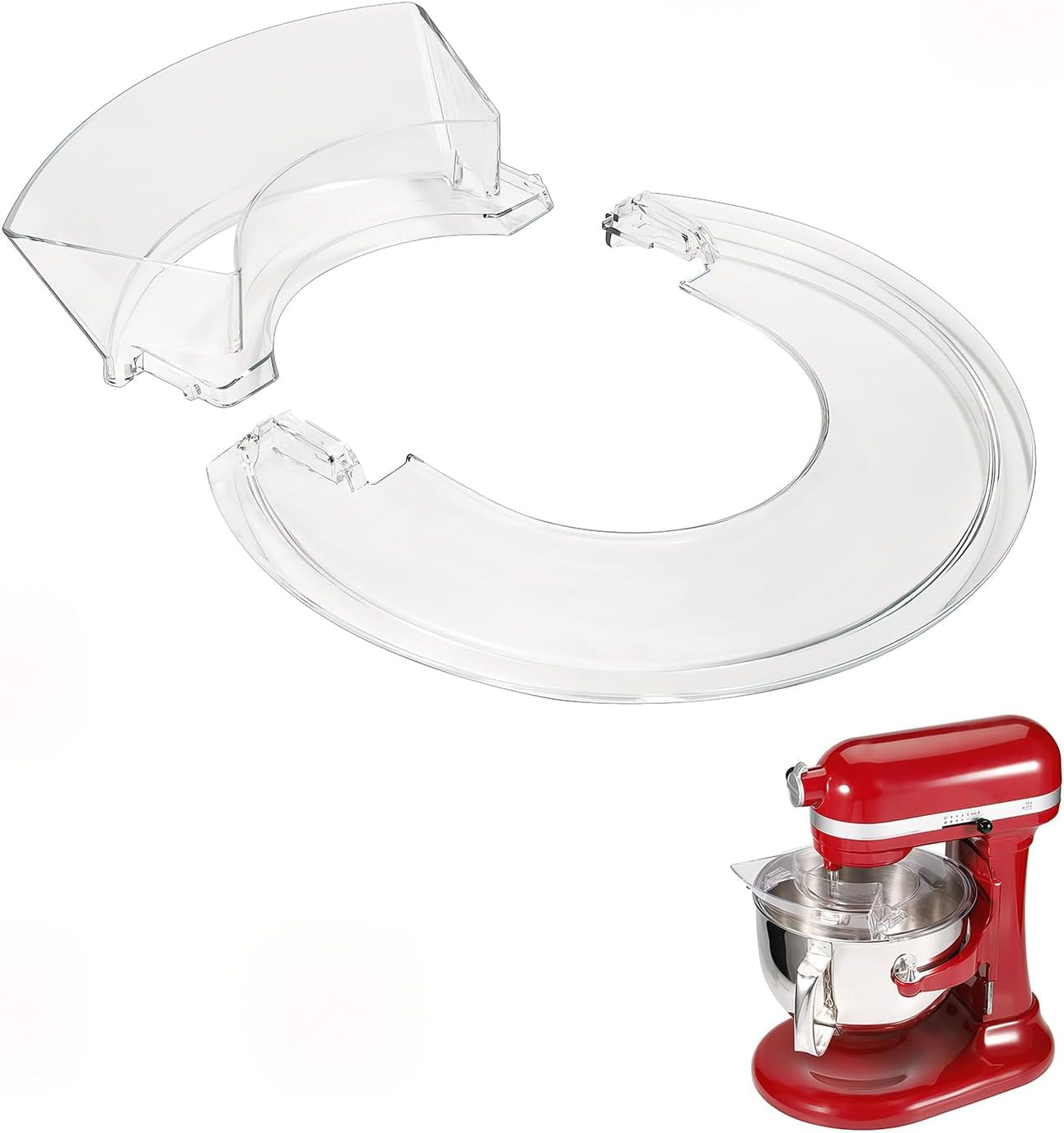 Removable Pouring Shield Splash Guard for KitchenAid 5.5-7 Quart Bowl ...