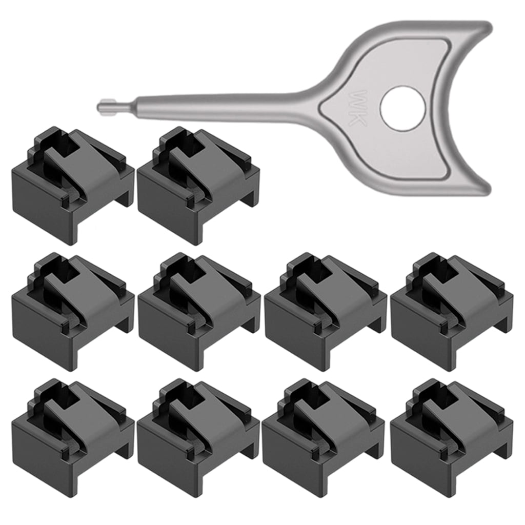 Removable RJ45 Port Lock Security Plug With Key Dust Cap For Networking ...