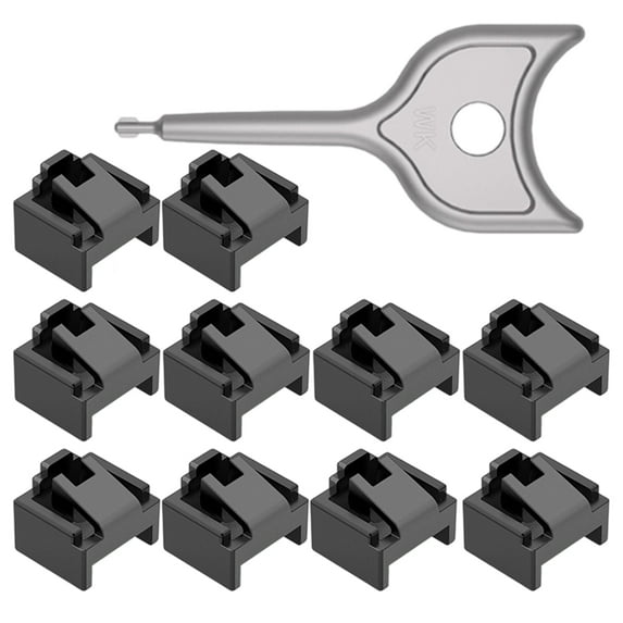 Removable RJ45 Port Lock Security Plug With Key Dust Cap For Networking ...