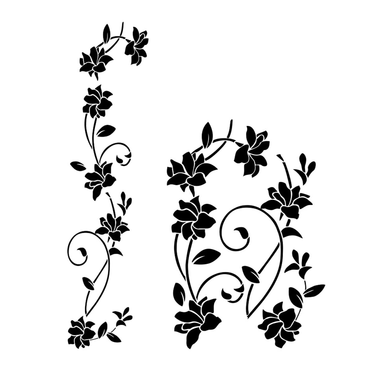 Removable & Reusable stickers for Aesthetic Décor Exotic Rattan Bloom ...