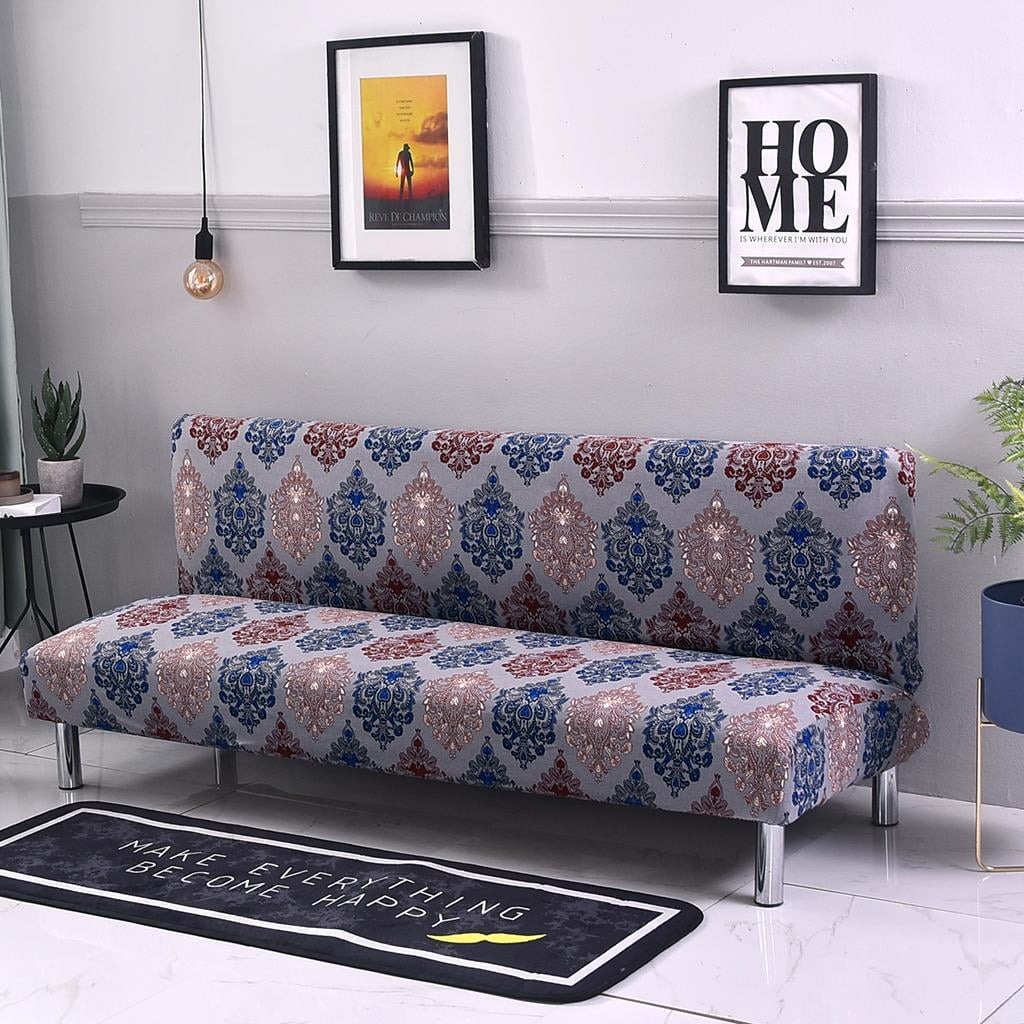 Removable Sofa Cover For Armless Sofa, Folding Sofa Bed, Elastic Couch ...