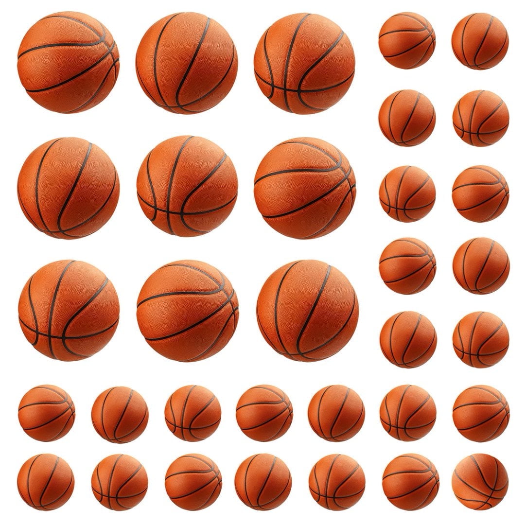 Removable Sports Ball Decals Basketball Wall Stickers in 2 Sizes (3.9 ...