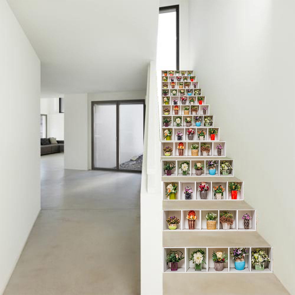 Removable Stair Sticker Natural Scenery Step Self-Adhesive Ceramic ...