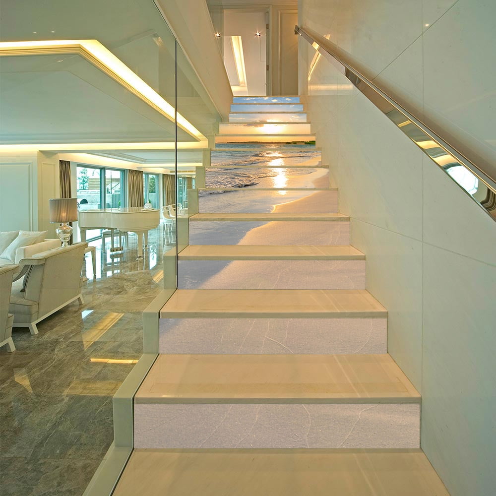 Removable Stair Sticker Natural Scenery Step Self-Adhesive Ceramic ...
