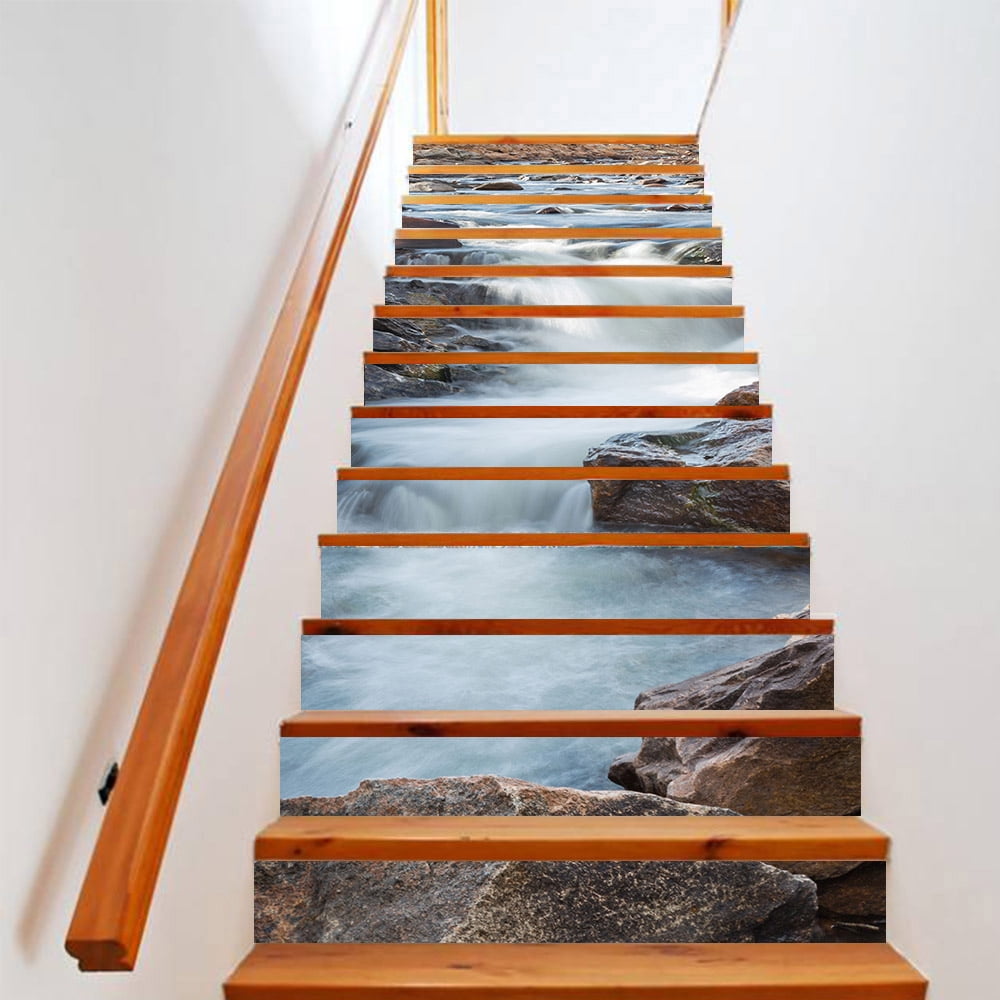 Removable Stair Sticker Natural Scenery Step Self-Adhesive Ceramic ...