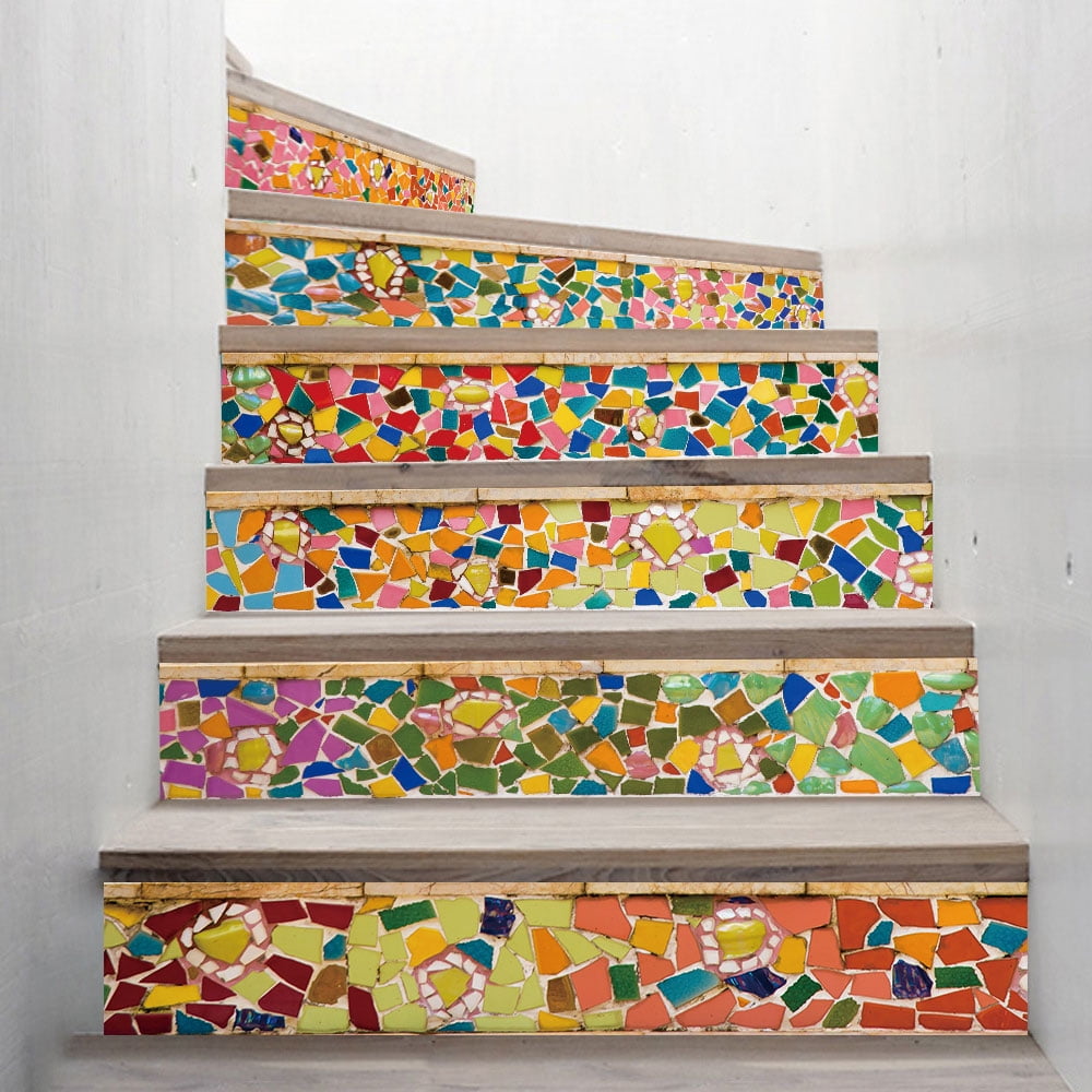 Removable Stair Sticker Natural Scenery Step Self-Adhesive Ceramic ...