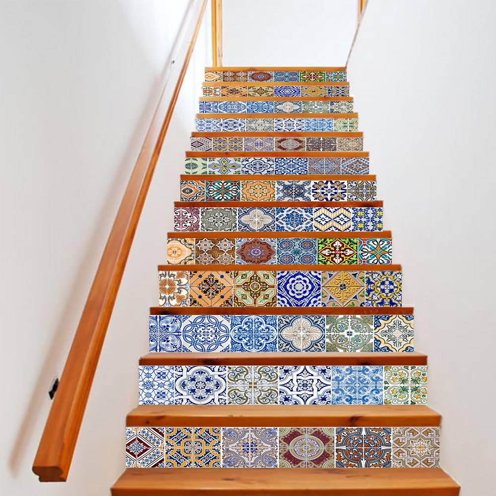 Removable Stair Sticker Natural Scenery Step Self-Adhesive Ceramic ...