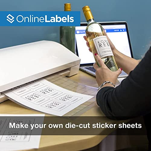 Removable Sticker Paper, White Matte, 500 Sheets, 8.5 x 11 Full Sheet ...