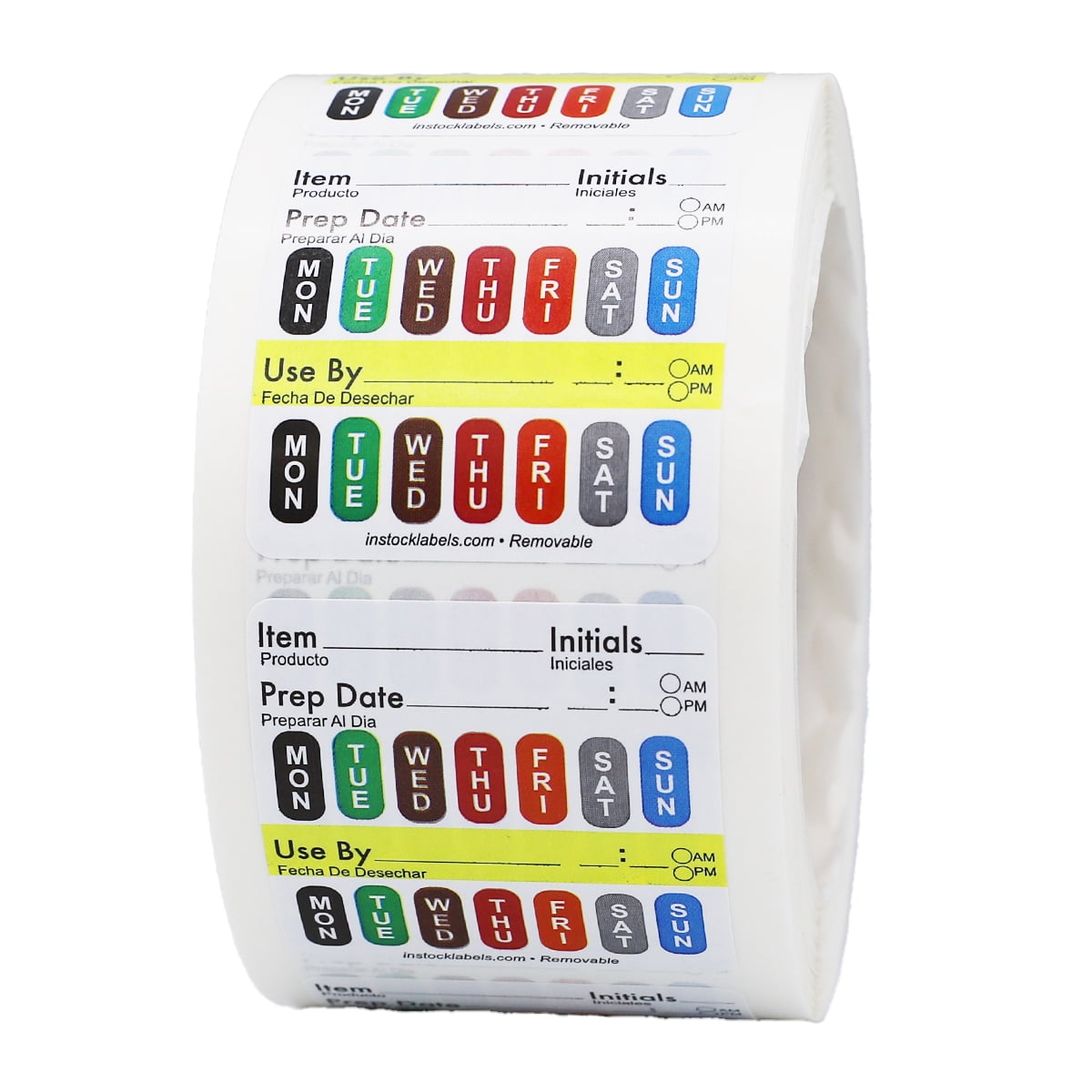 Removable Universal Labels For Food Rotation 2 x 2 Inch 500 Adhesive ...