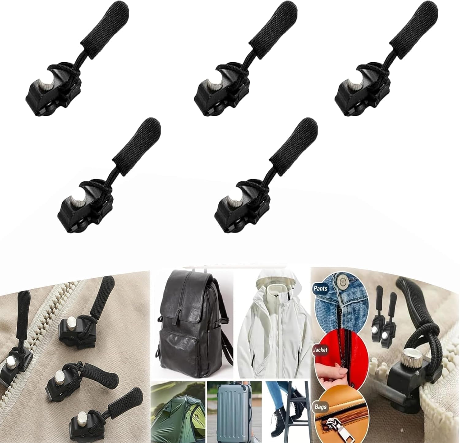 Removable Universal Zipper Repairer, Instant Zipper Fix Sliding Teeth ...