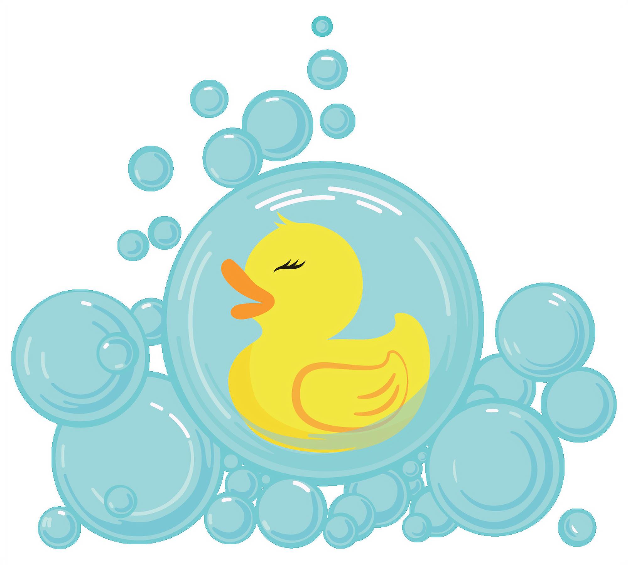 Removable Vinyl Rubber Duckie Decoration Kids Bedroom Living Room Vinyl ...