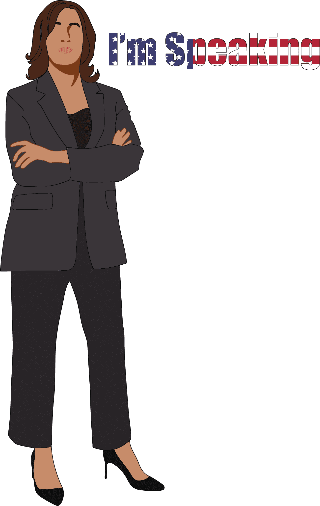 Removable Vinyl Vice President Kamala Harris Bedroom Living Room Wall ...