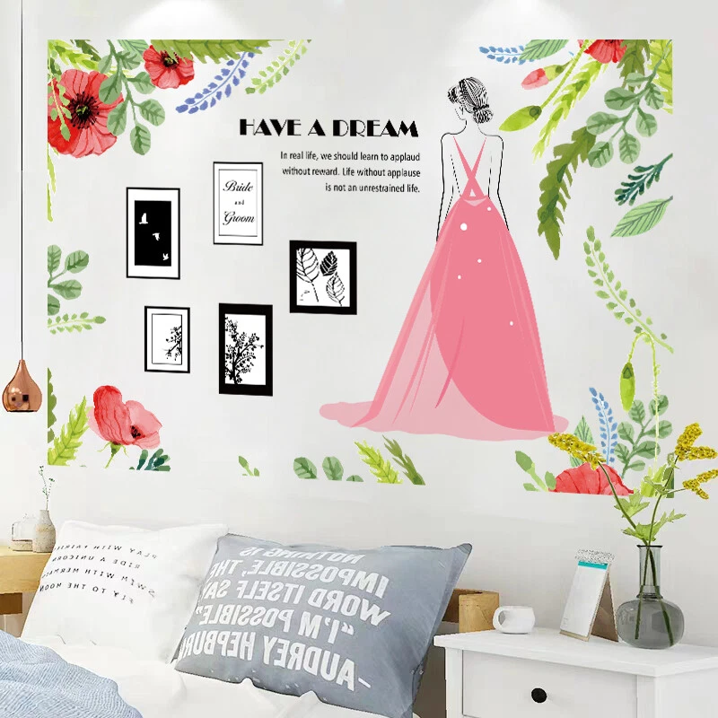 Removable Vinyl Wall Decal Angel Girls Sticker Art Home Living Room Diy ...