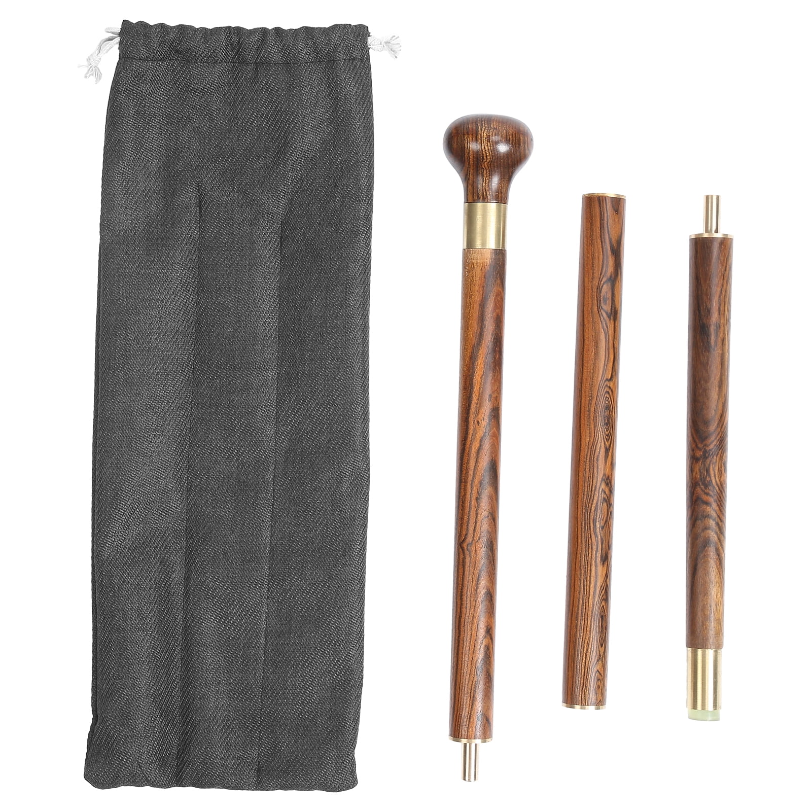 Removable Walking Cane, Wooden 3 Sections Hand Hiking Walking Sticks ...