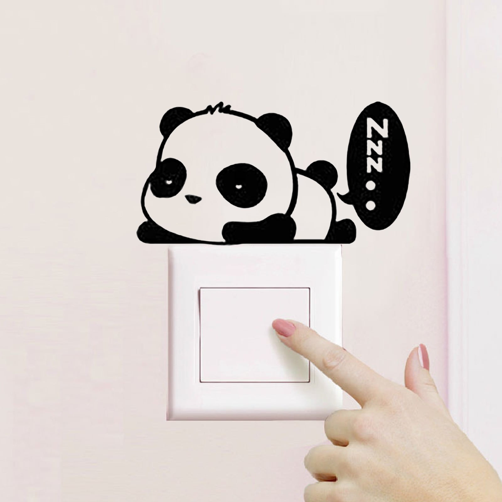 Removable Wall Stickers Stickers Panda Creative Living Room Bedroom ...