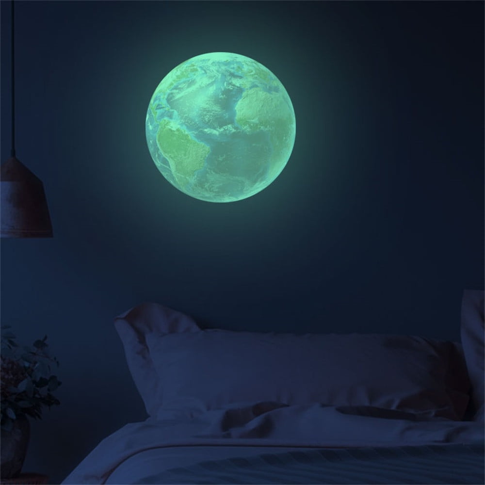 Removable Wallpaper Peel and Stick Gift 30cm Fluorescent Wall Sticker ...