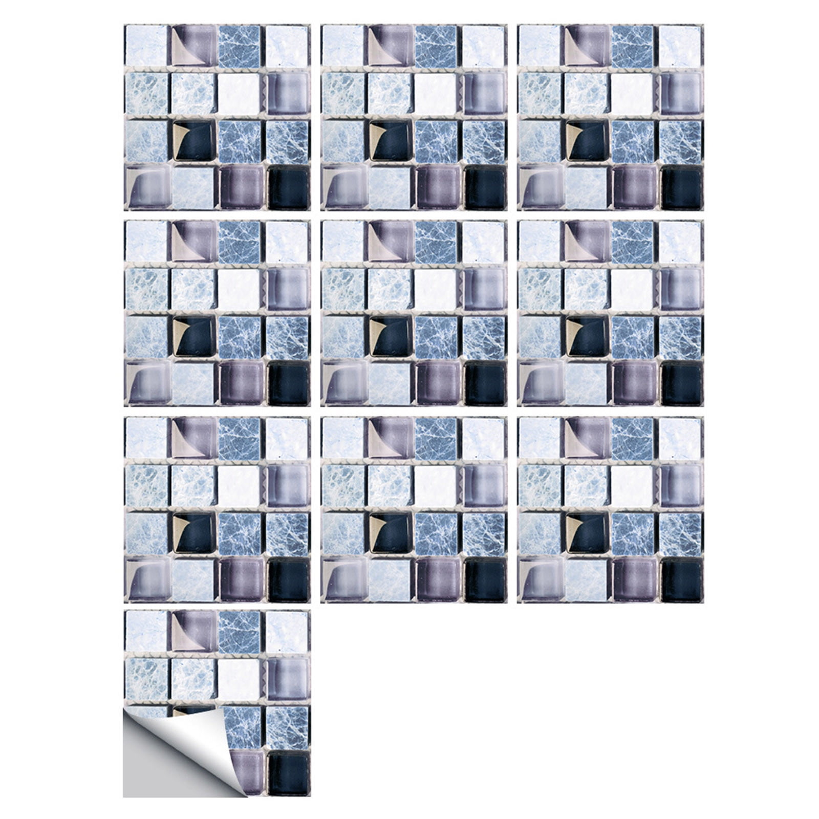 Removable Wallpaper Tile,Stick on Backsplash Tiles for Kitchen,Mosaic ...