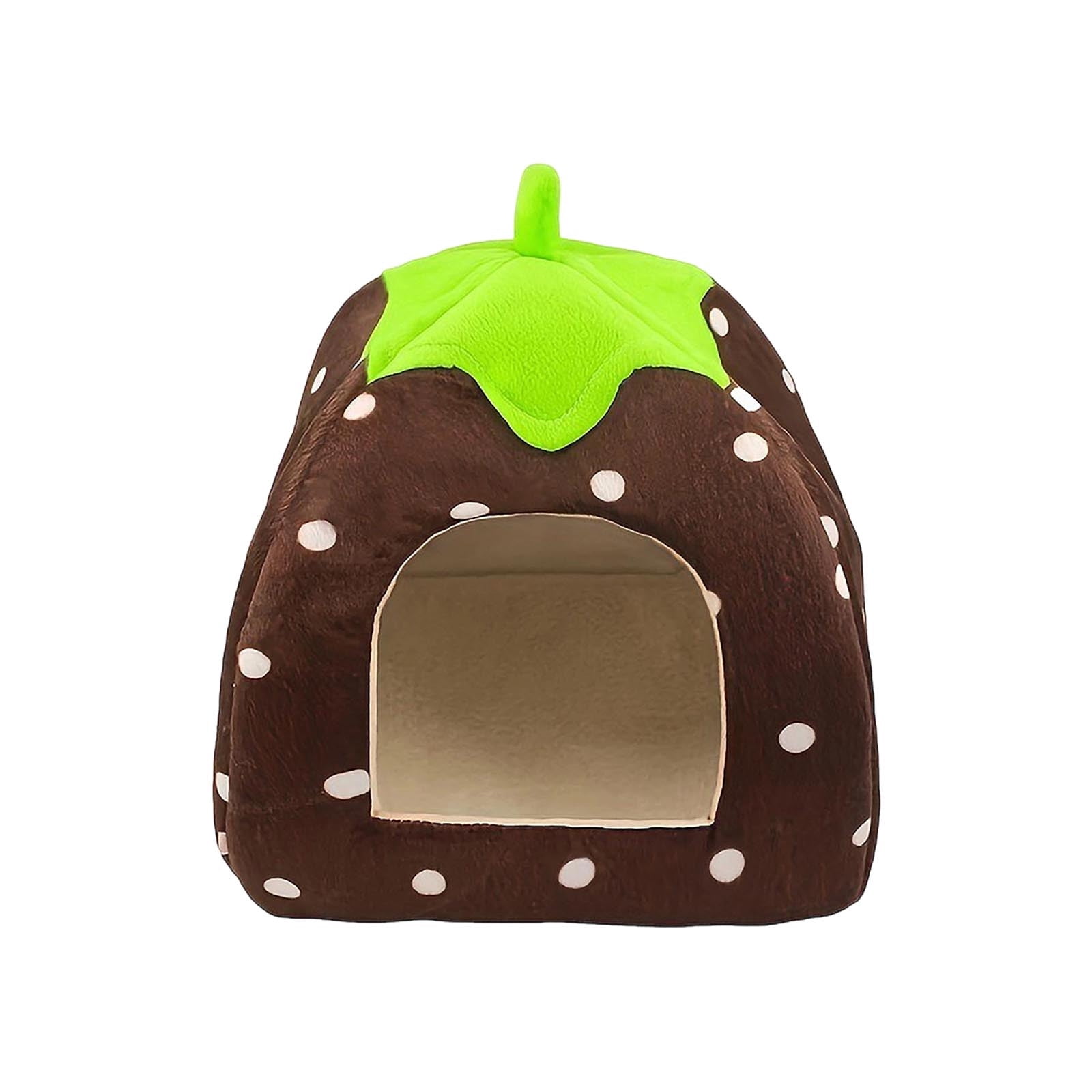 Removable Washable Pet House Type Dog House 10.24*9.45Inch Cute Fruit ...