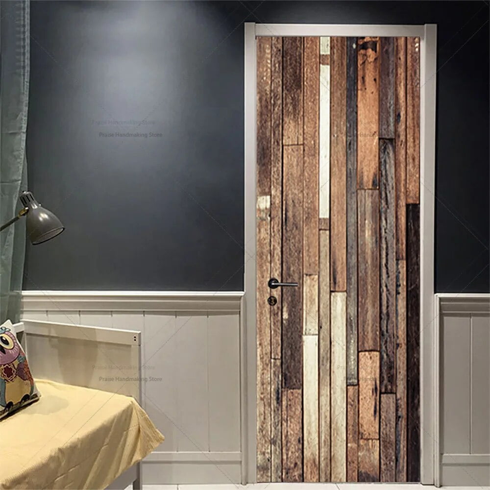 Removable Waterproof Self-adhesive Complete Set of Door Stickers House ...