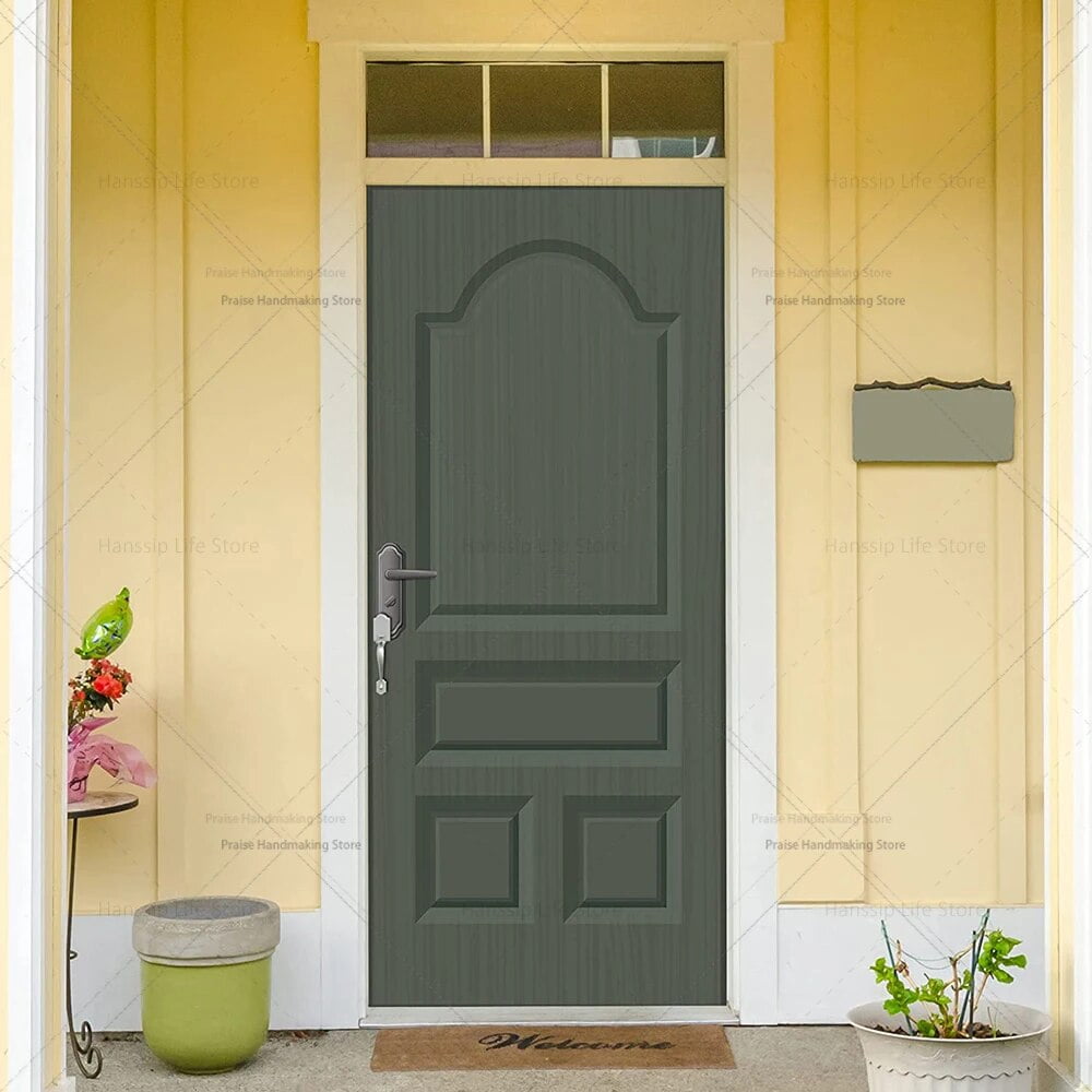 Removable Waterproof Self-adhesive Complete Set of Door Stickers House ...