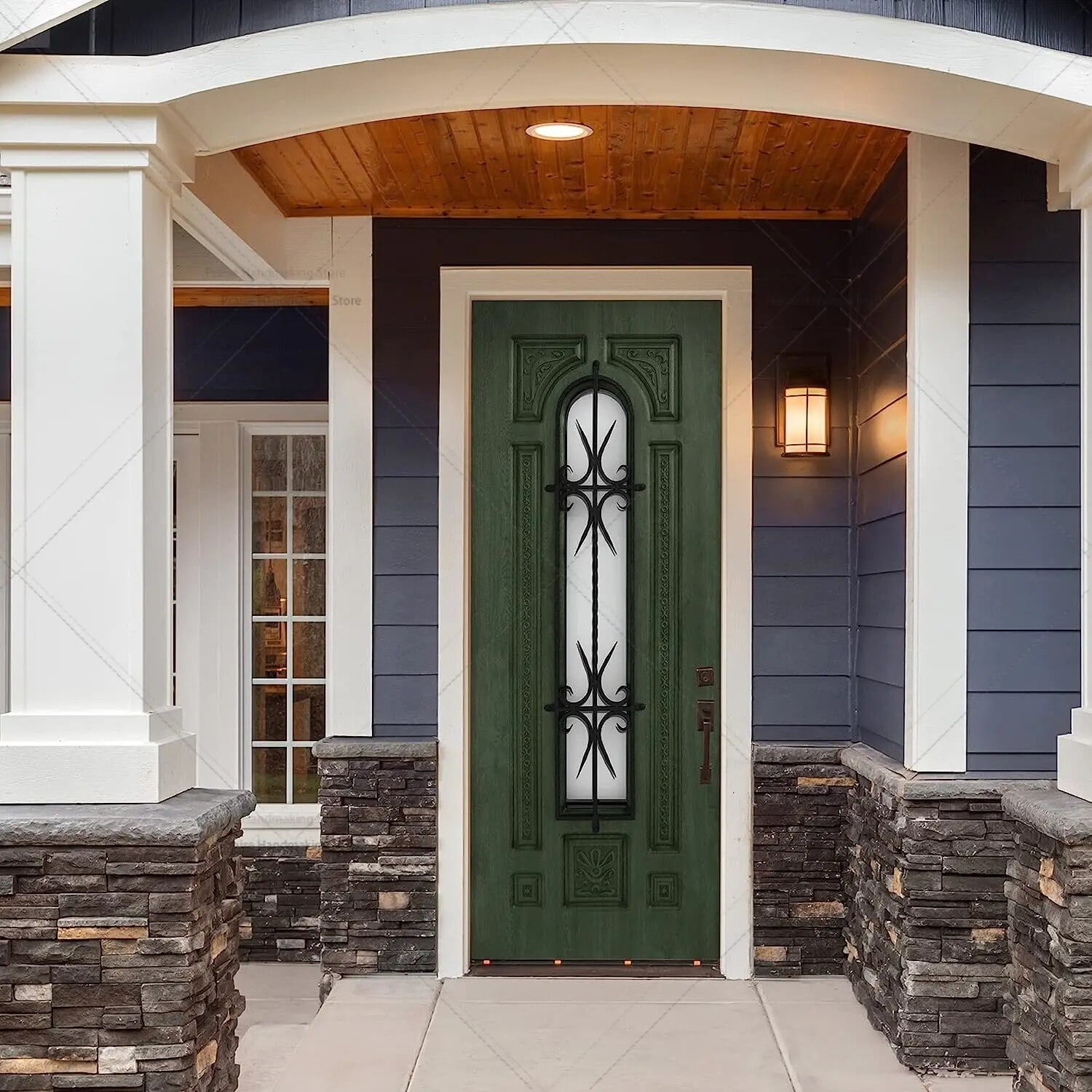 Removable Waterproof Self-adhesive Complete Set of Door Stickers House ...