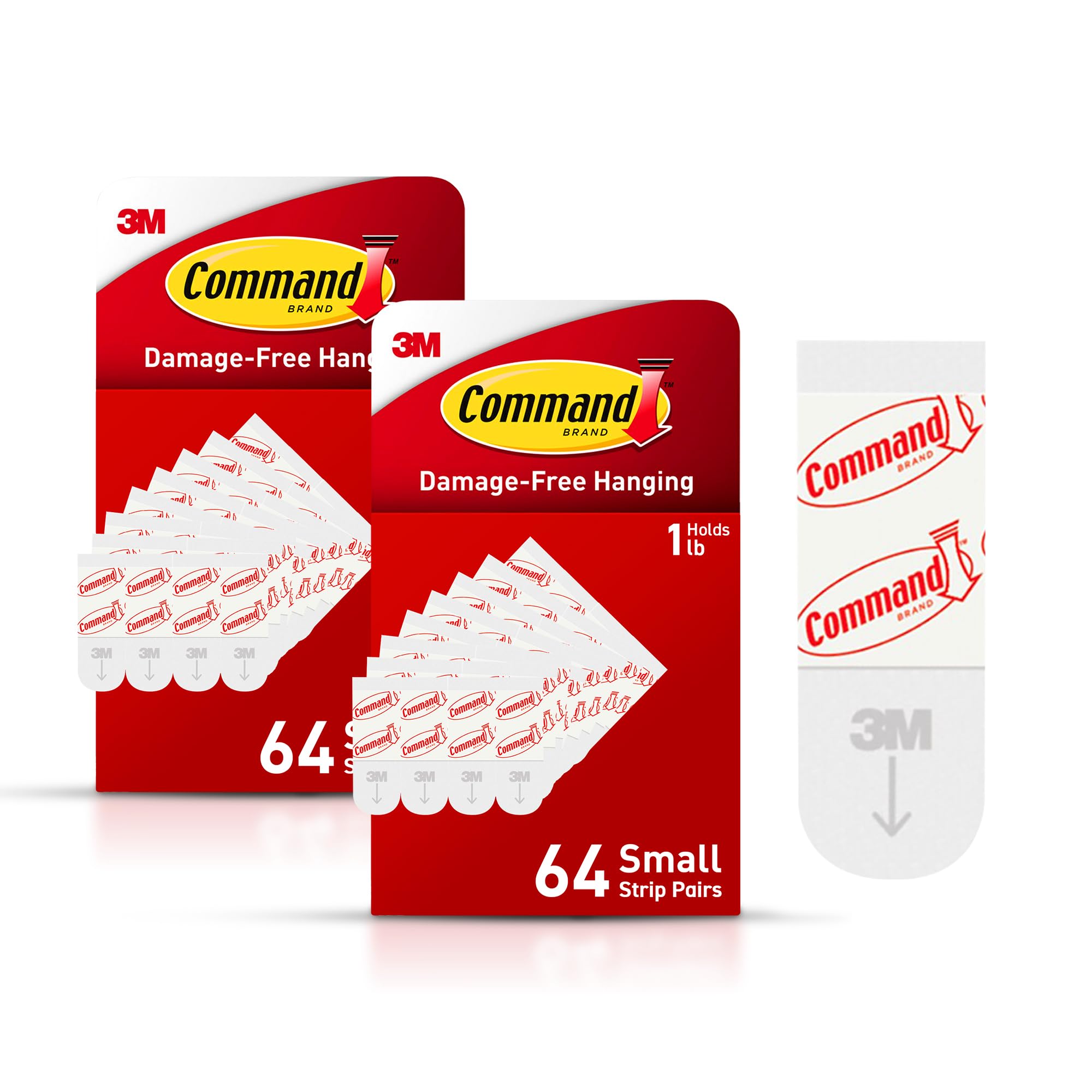 Removable adhesive strips for small hooks, refill adhesive strips for ...