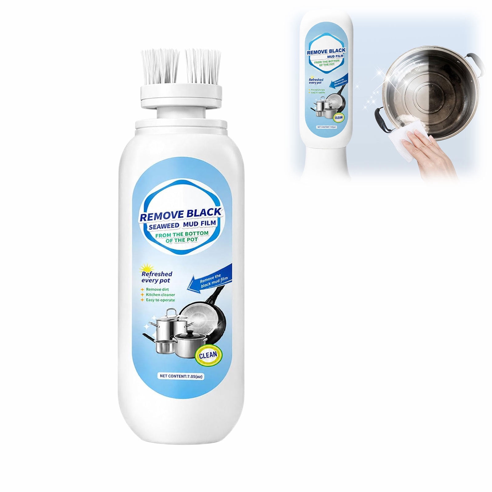 Remove Black Pot Cleaner, Heavy Duty Stain Remover for Pots & Pans, All ...