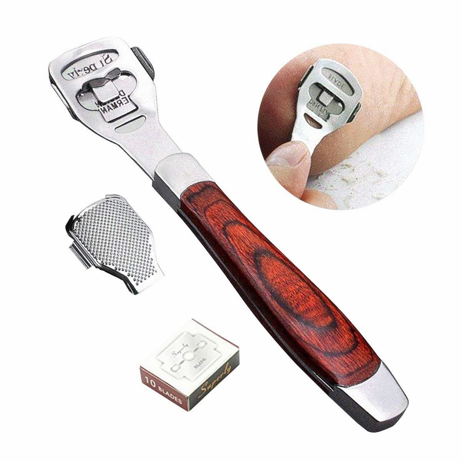 Remover Foot Razor Pedicure Kit For Hand Feet and Callus Dead Skin ...