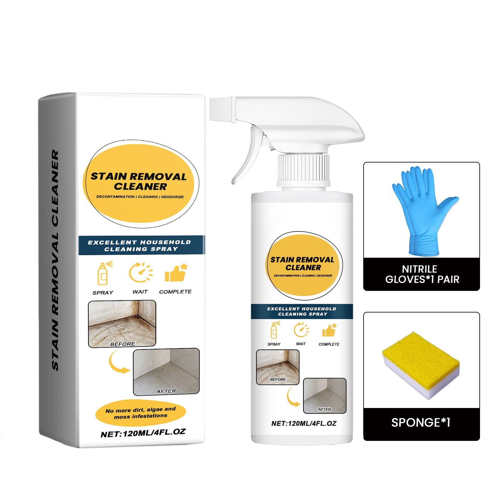 Remover Spray Pack, Quick Action, Ready-to-Use Anti-Mould Spray And ...