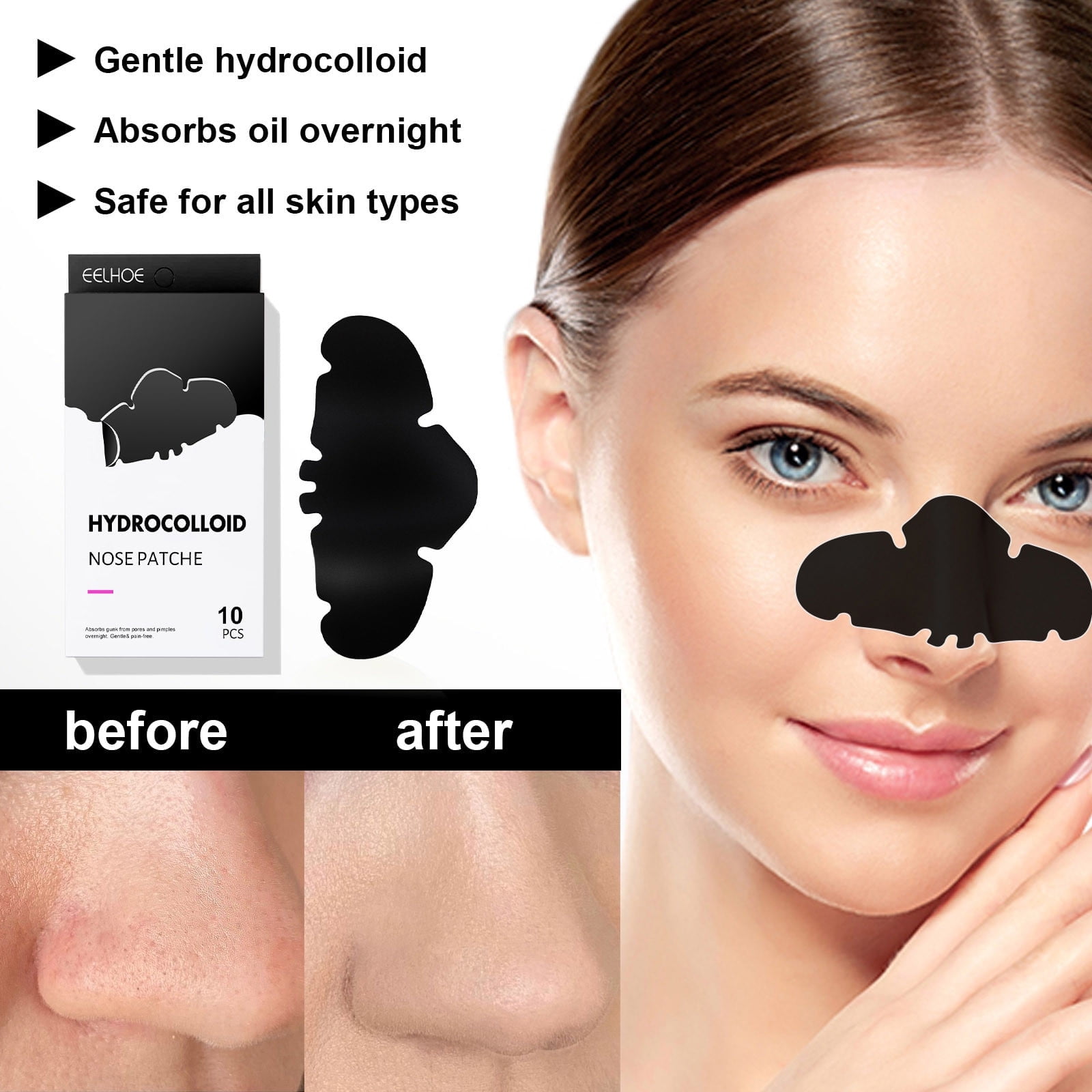 Removing Blackheads Nose Stickers, Closing Pores, Skin Care, Gentle And ...