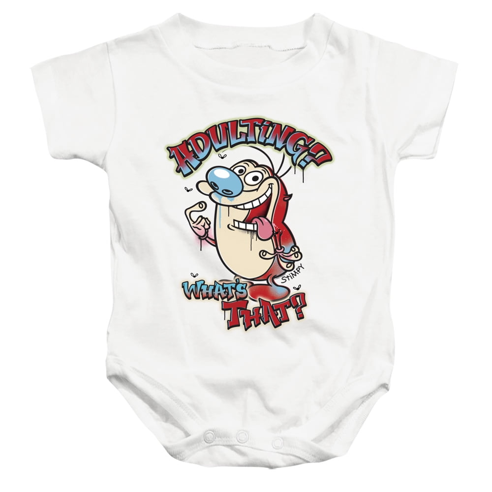 Ren And Stimpy Adulting What's That? Unisex Infant Snap Suit for Baby ...