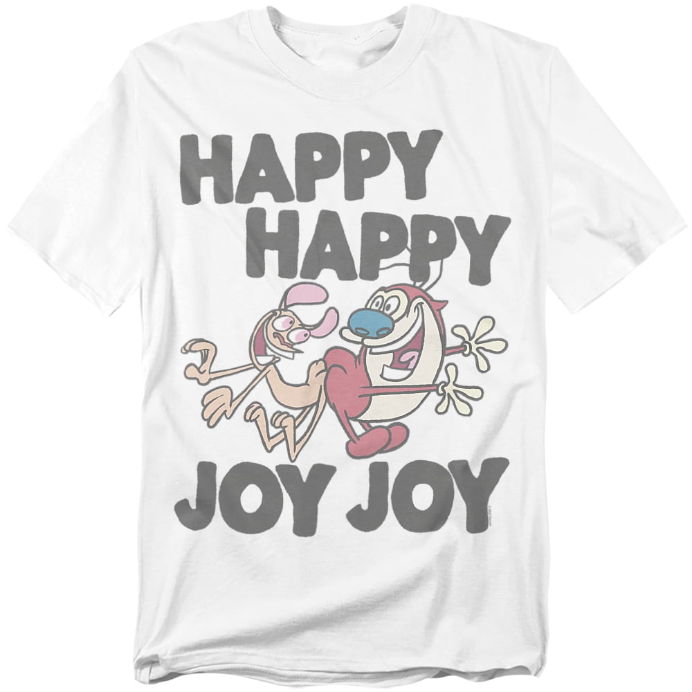Ren And Stimpy T-Shirt Happy Happy Joy Joy Pf Unisex Graphic Tee for ...