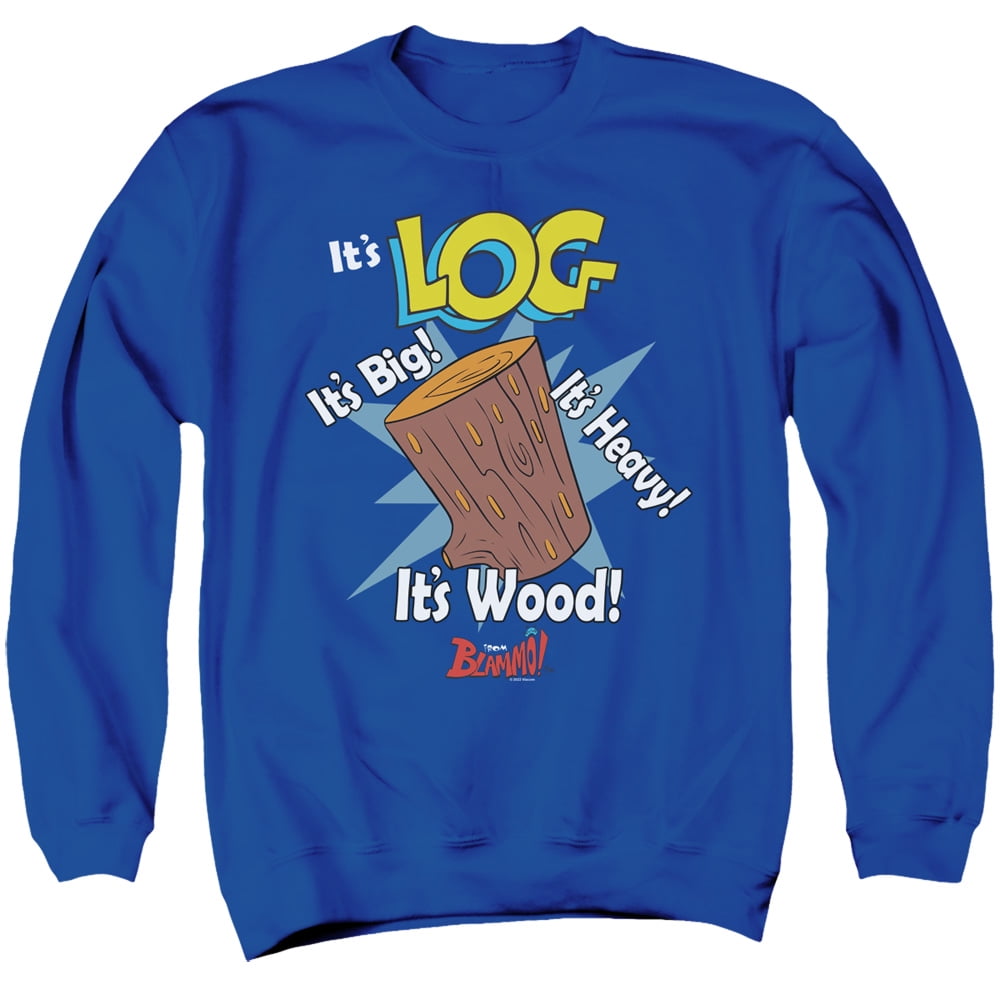 Ren And Stimpy It's Log Unisex Adult Crewneck Sweatshirt (Large) Royal ...