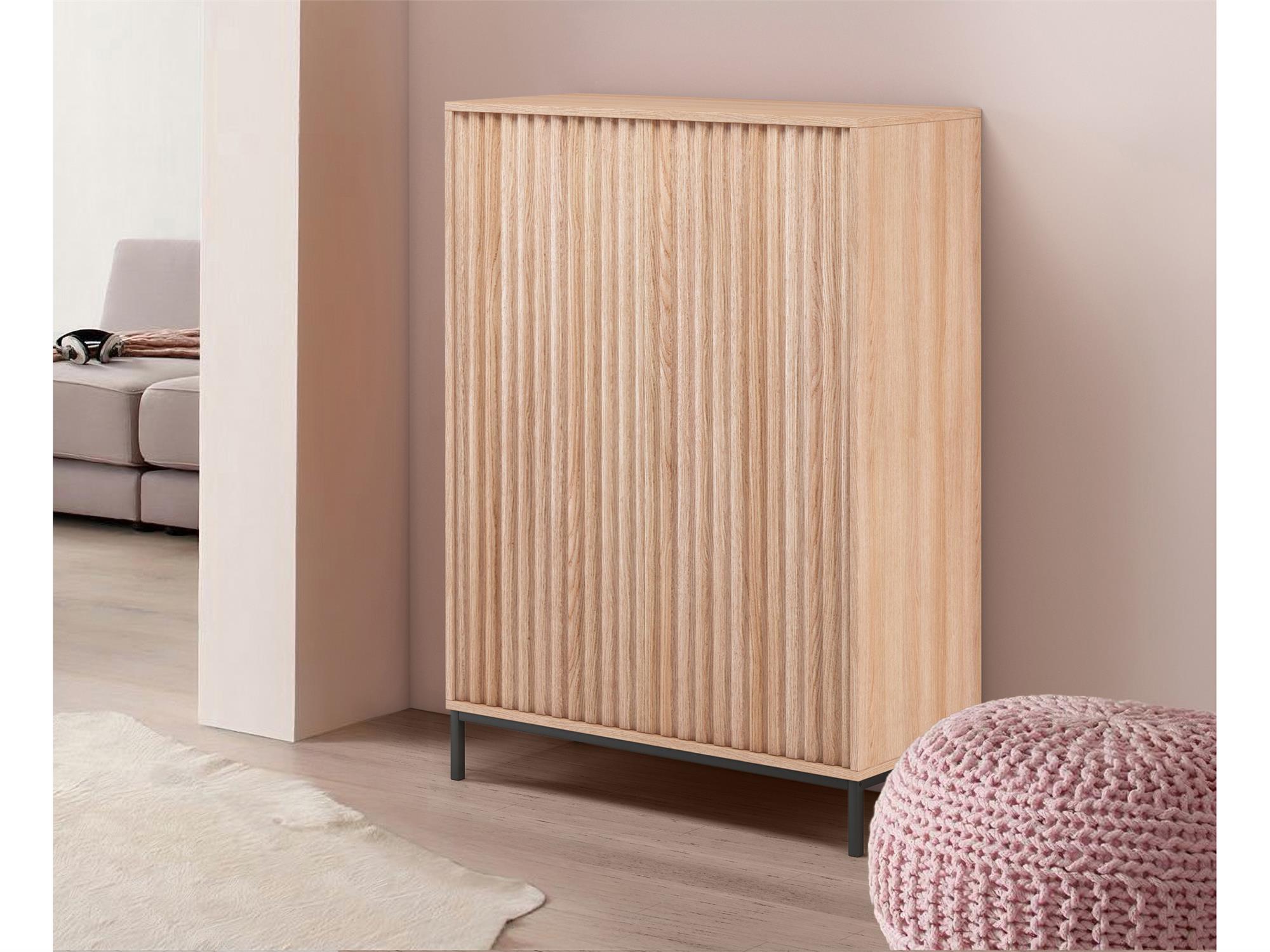 Ren Home Jarrel Tall Console Cabinet Furniture, Living Room Storage ...