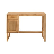 Better Homes & Gardens Springwood Caning Desk, Light Honey Finish ...