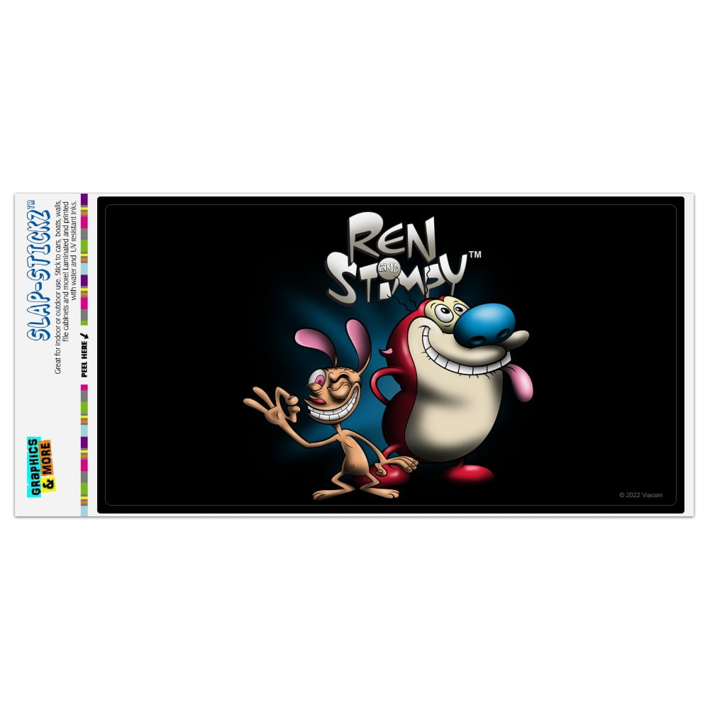 Ren and Stimpy Airbrush Automotive Car Window Locker Bumper Sticker ...