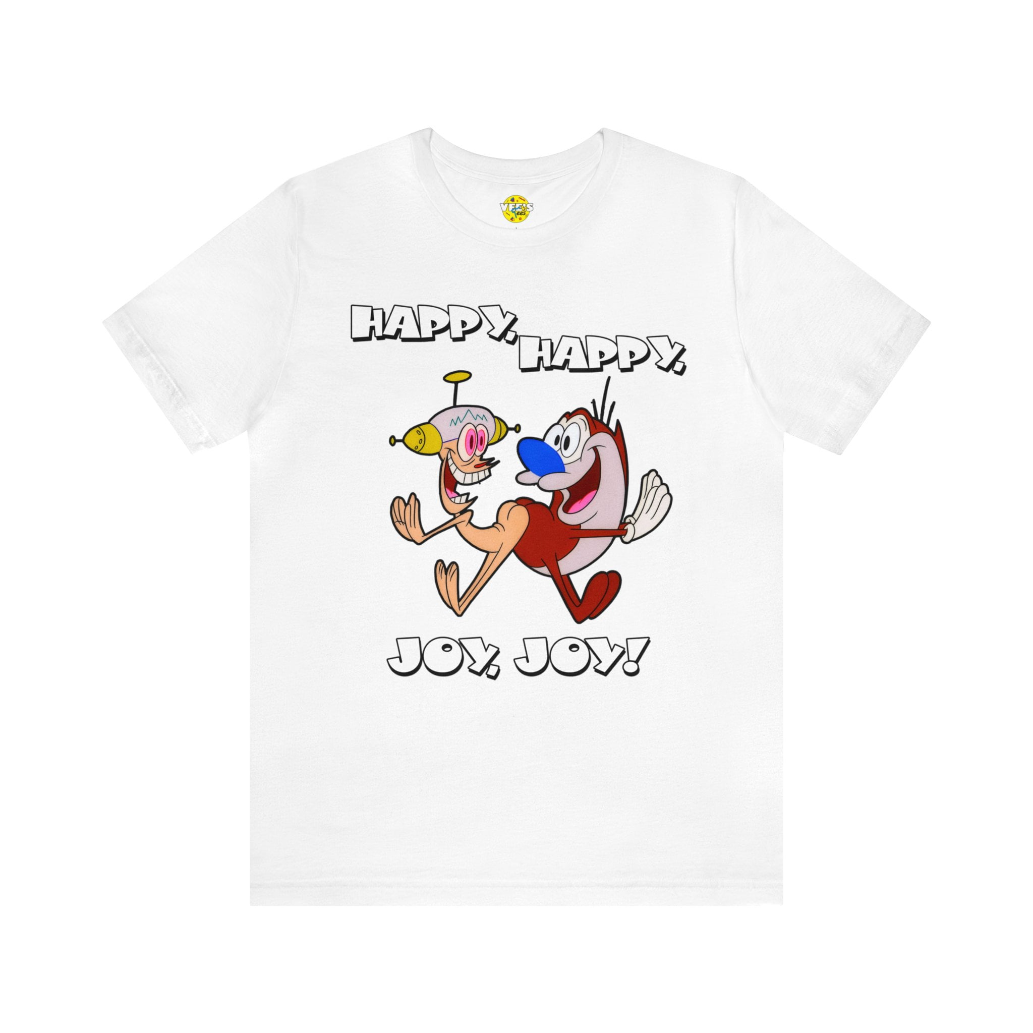 Ren and Stimpy Happy Happy Joy Joy Short Sleeve TShirt - 90s Retro ...
