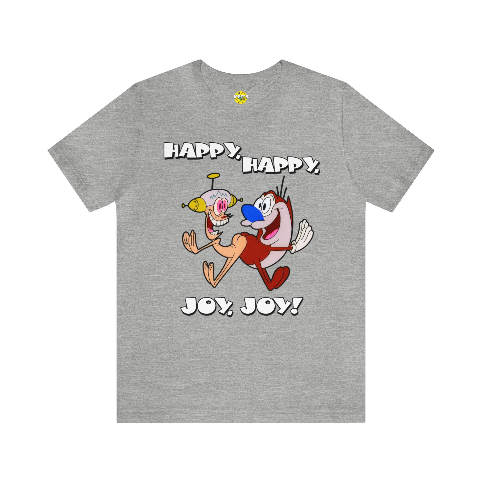Ren and Stimpy Happy Happy Joy Joy Short Sleeve TShirt - 90s Retro ...