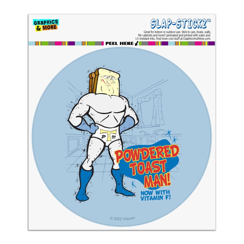 Ren and Stimpy Powdered Toast Man Automotive Car Window Locker Circle ...