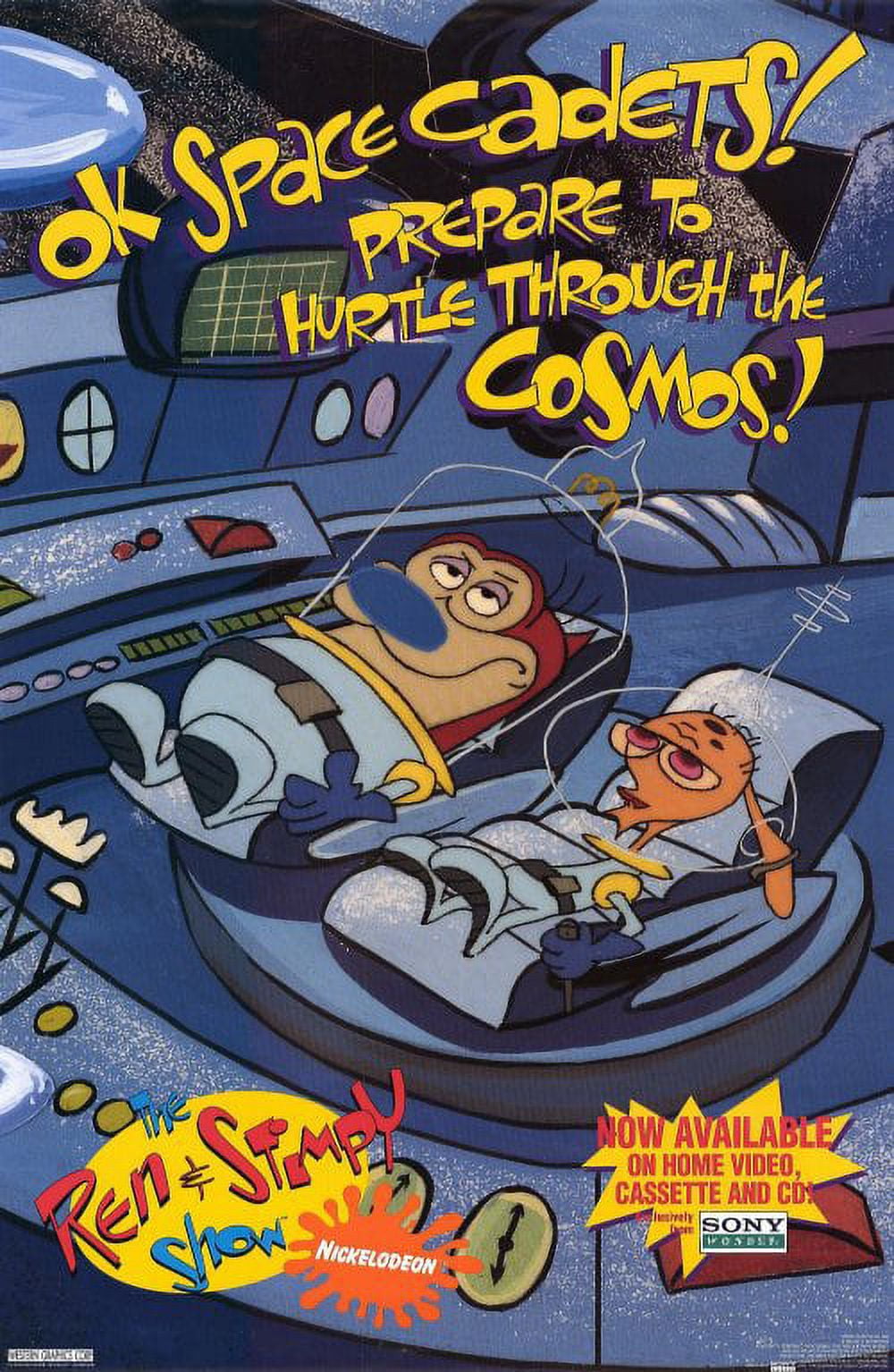 Ren and Stimpy Show (1993) 11x17 TV Poster - Walmart.com