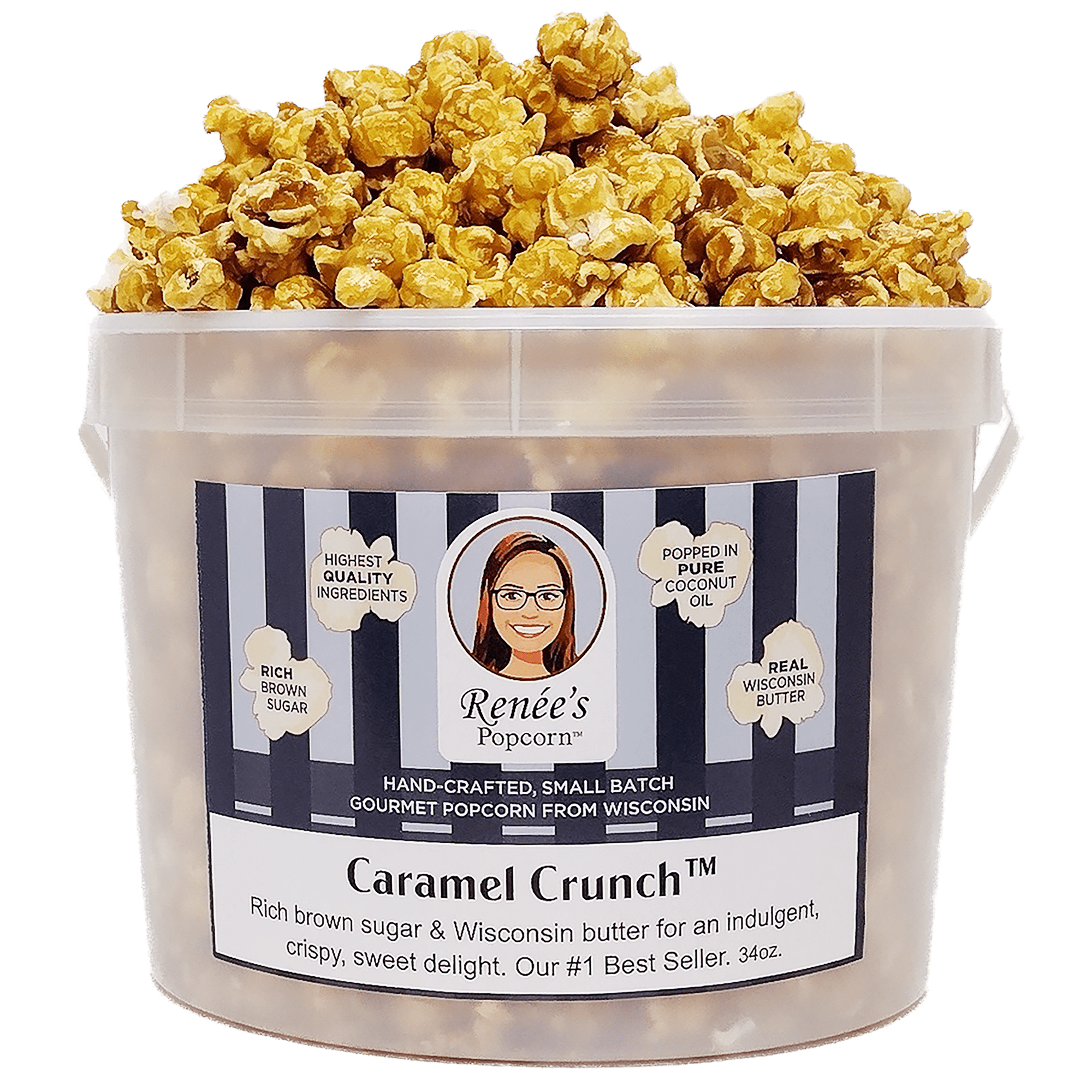 Renée’s Caramel Crunch™ Gourmet Popcorn - rich brown sugar, Wisconsin ...