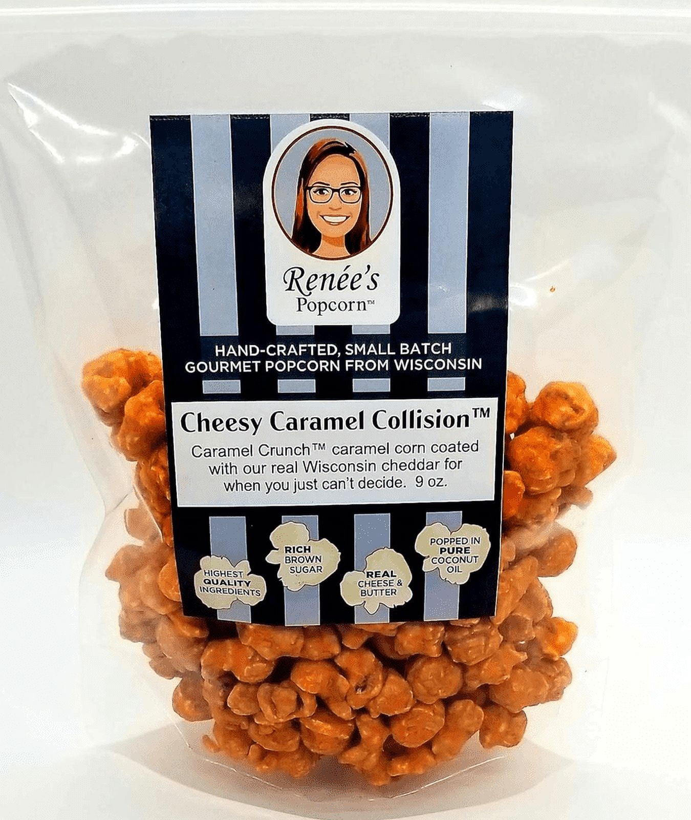 Renée’s Cheesy Caramel Collision™ Gourmet Popcorn – Wisconsin cheddar ...