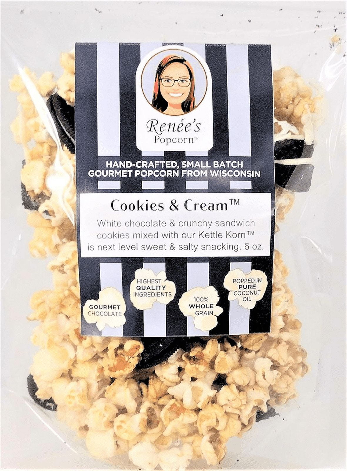 Renée’s Cookies and Cream™ Gourmet Popcorn –chocolate sandwich cookie ...