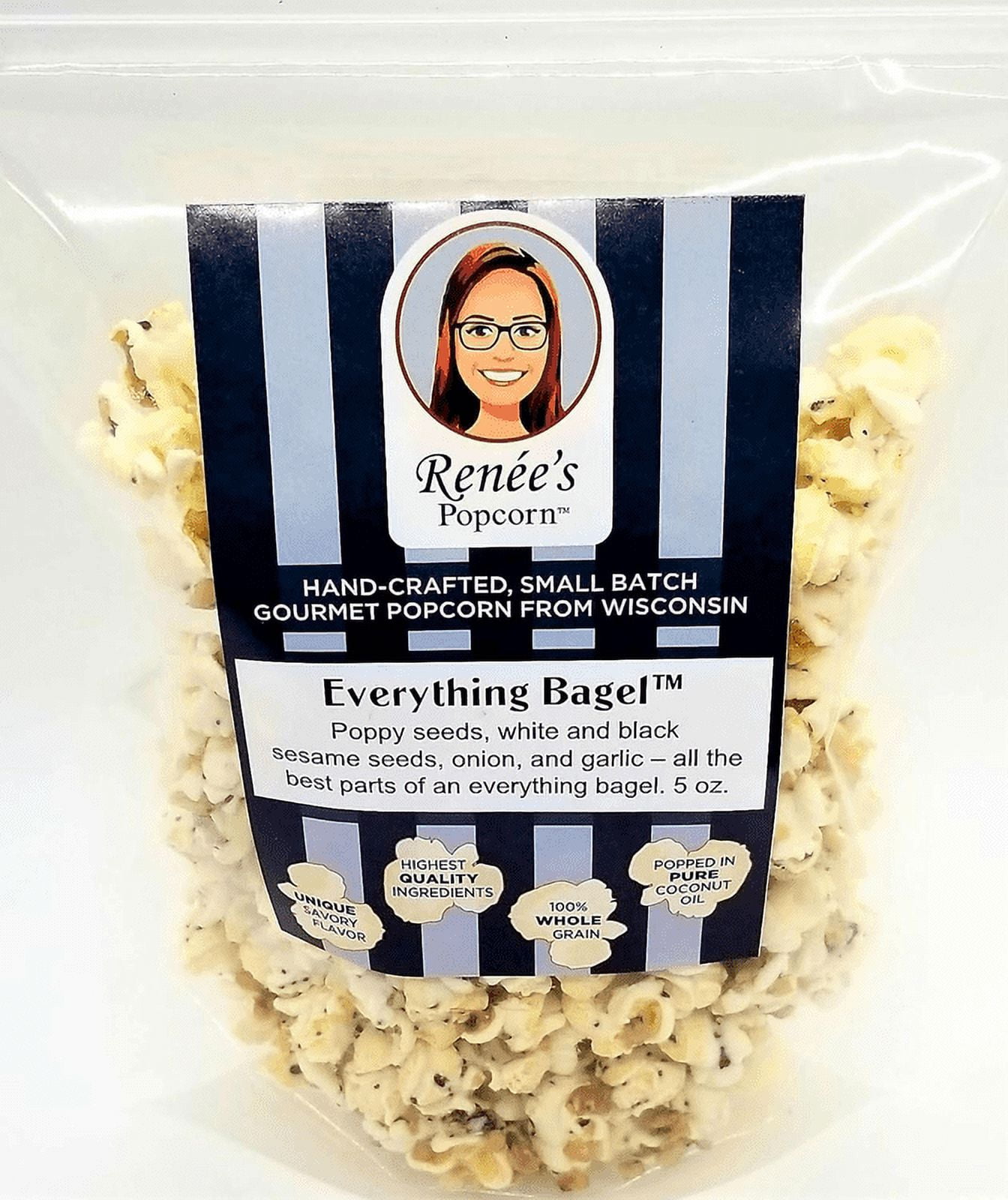 Renée’s Everything Bagel™ Gourmet Popcorn - Poppy seeds, white and ...