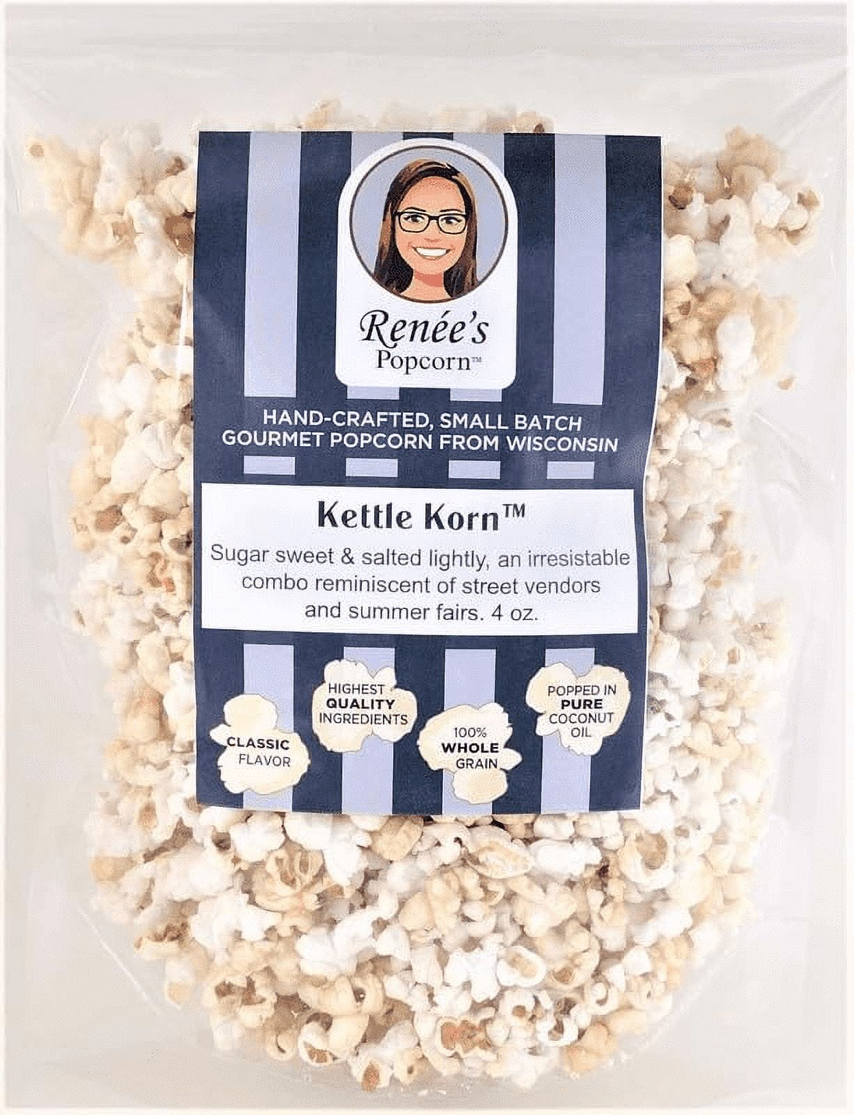 Renée’s Kettle Korn™ Gourmet Popcorn - sugar sweet, salted lightly a ...