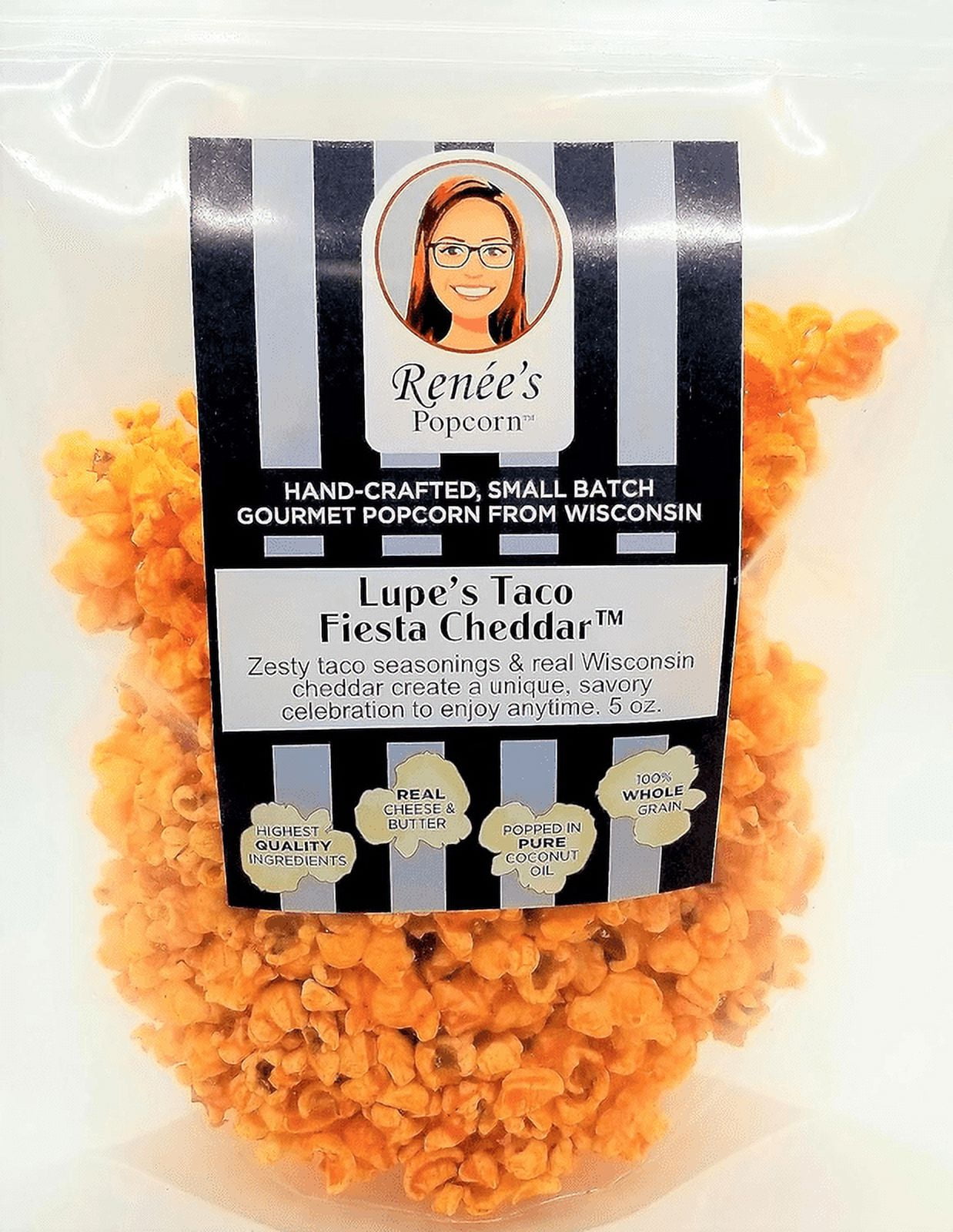 Renée’s Lupe’s Taco Fiesta™ Gourmet Popcorn - real Wisconsin cheddar ...