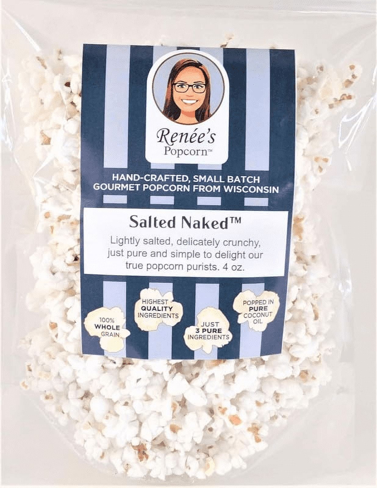 Renée’s Salted Naked™ Gourmet Popcorn - lightly salted popcorn using 3 pure ingredients ...