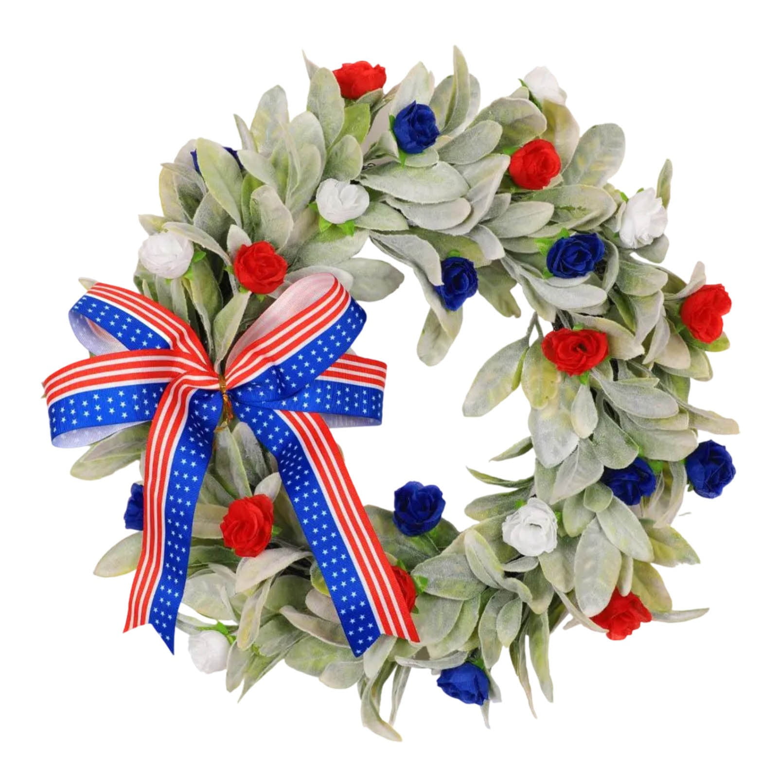 RenXiang 4th of July Wreath Patriotic Wreath Independence Day Wreath ...